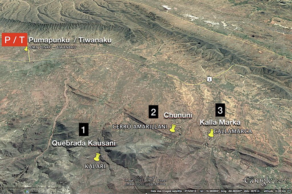 Tiahuanaco Monuments (Tiwanaku / Pumapunku), Bolivia are made of ...