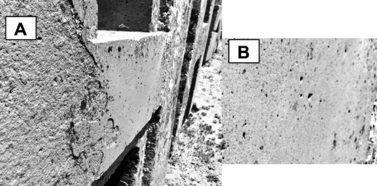 Tiahuanaco Monuments (Tiwanaku / Pumapunku), Bolivia are made of ...