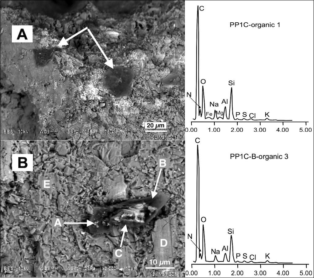 Tiahuanaco Monuments (Tiwanaku / Pumapunku), Bolivia are made of ...